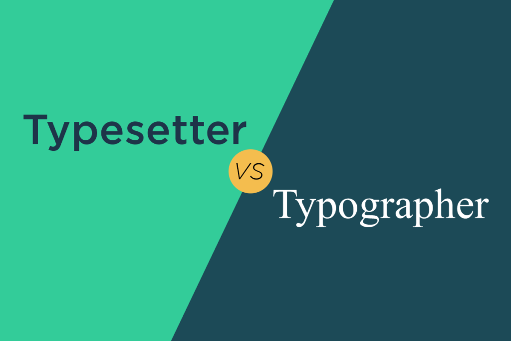 How is typesetting different from typography?